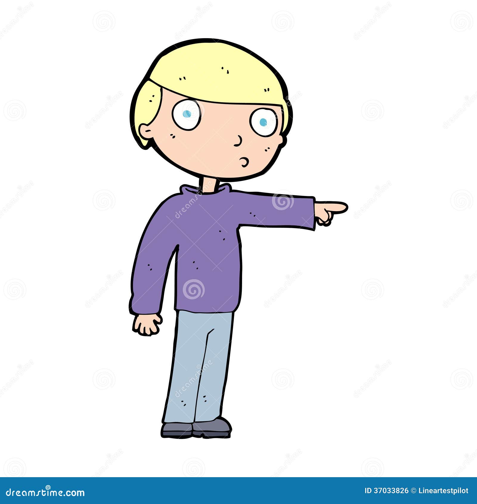 Cartoon man pointing stock vector. Illustration of drawing - 37033826