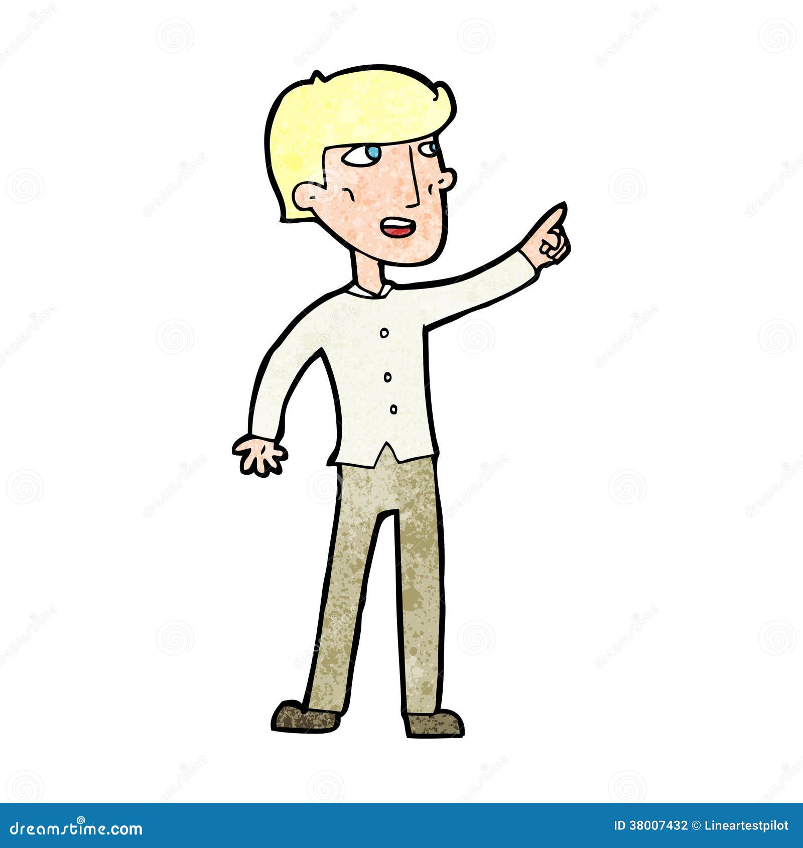 Cartoon man pointing stock vector. Illustration of traditional - 38007432