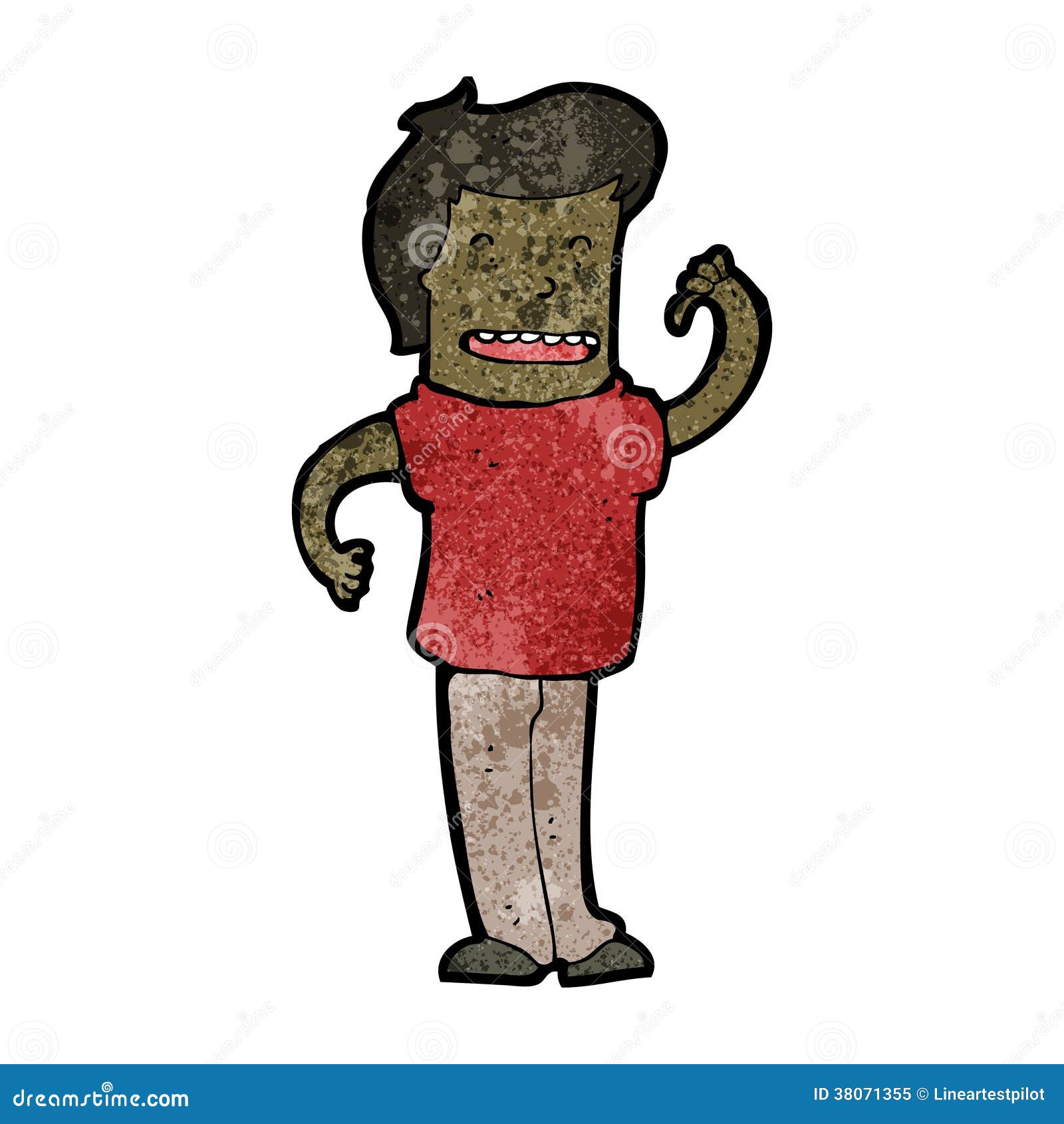 Cartoon Man Pointing at Self Stock Vector - Illustration of drawing ...