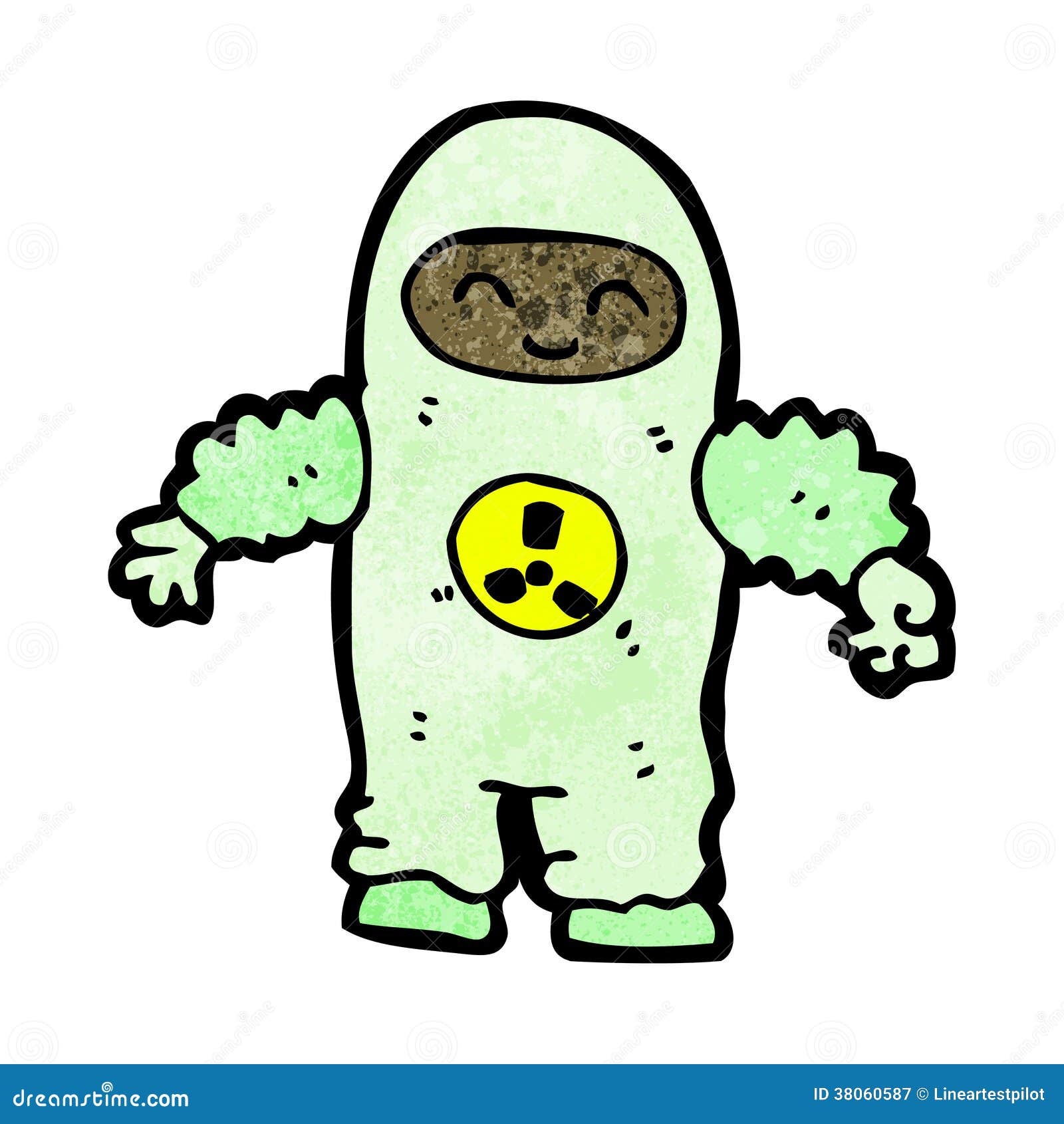 Cartoon Man in Protective Clothing Stock Vector - Illustration of ...