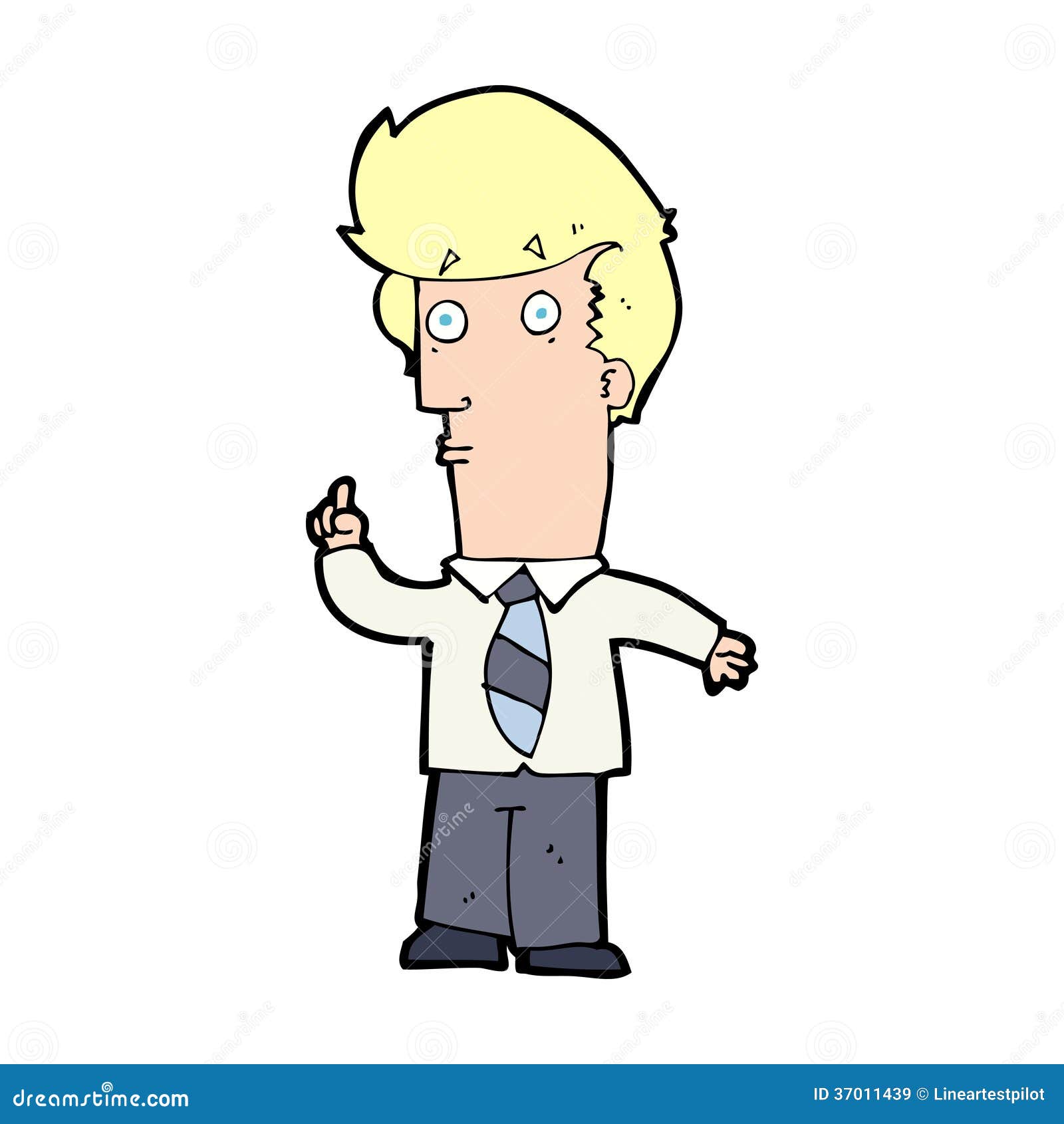 Cartoon man with question stock vector. Illustration of character ...