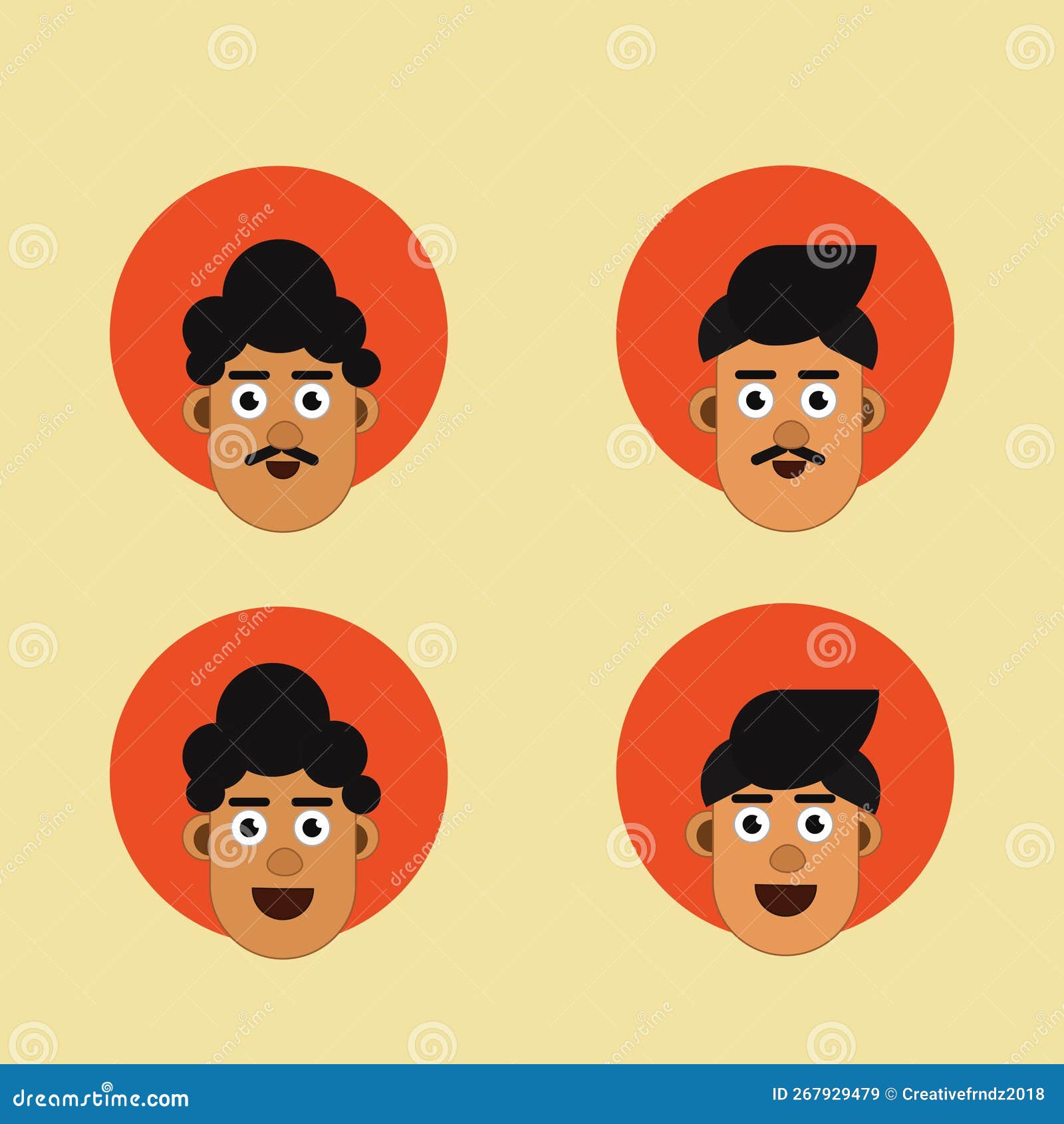 Cartoon Man Set, Vector Art Stock Vector - Illustration of poster, hand ...