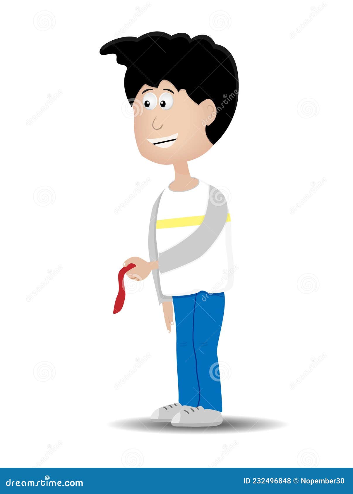 Cartoon Man Showing Something Stock Vector - Illustration of face ...