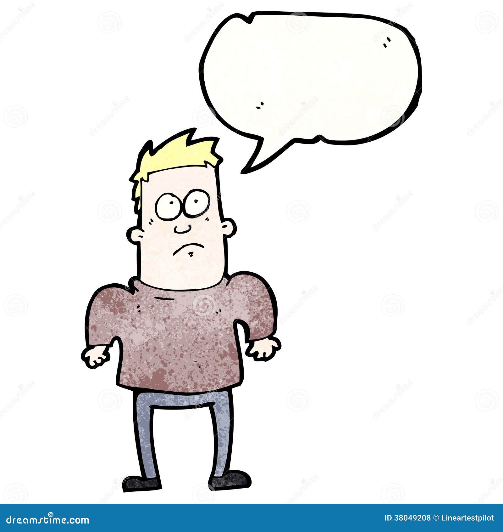 Cartoon man shrugging stock illustration. Illustration of talking ...