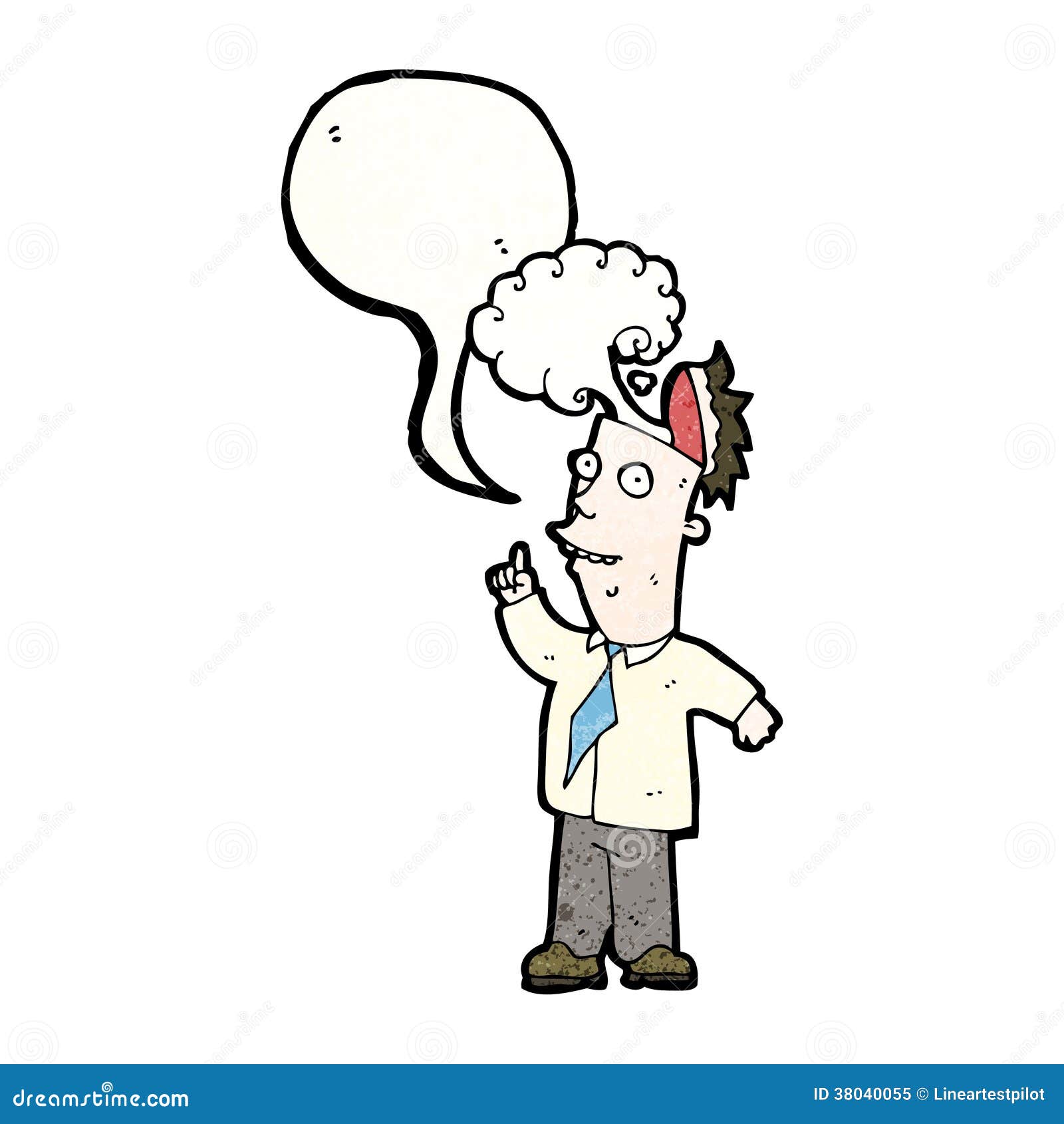 Cartoon Man Steaming Brain Stock Illustrations – 4 Cartoon Man Steaming ...