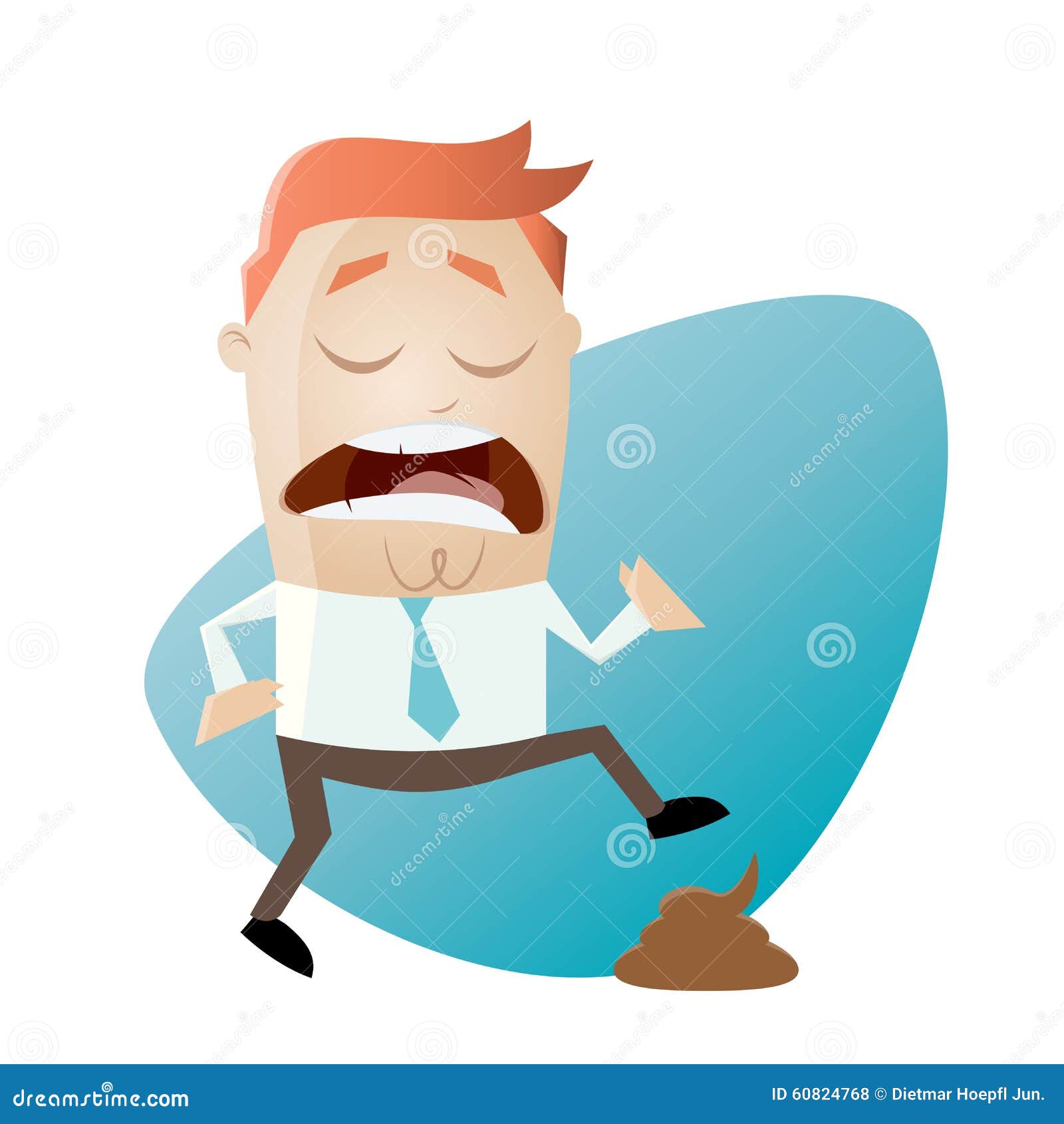 Cartoon Man Stepping into Shit Stock Vector - Illustration of character ...
