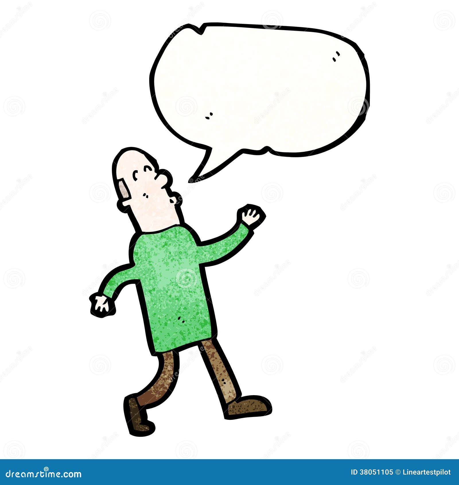 Cartoon man strutting stock vector. Illustration of male - 38051105