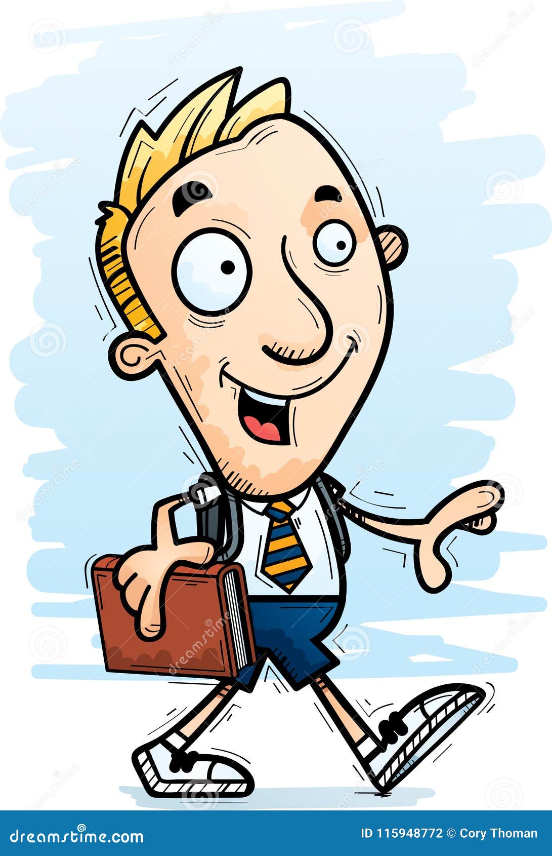 Cartoon Man Student Walking Stock Vector - Illustration of school ...