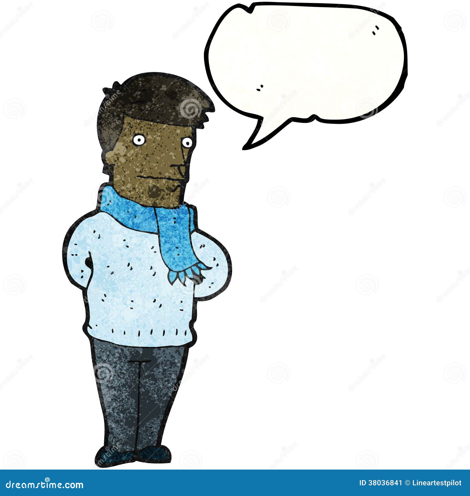 Cartoon man talking stock vector. Illustration of cloud - 38036841