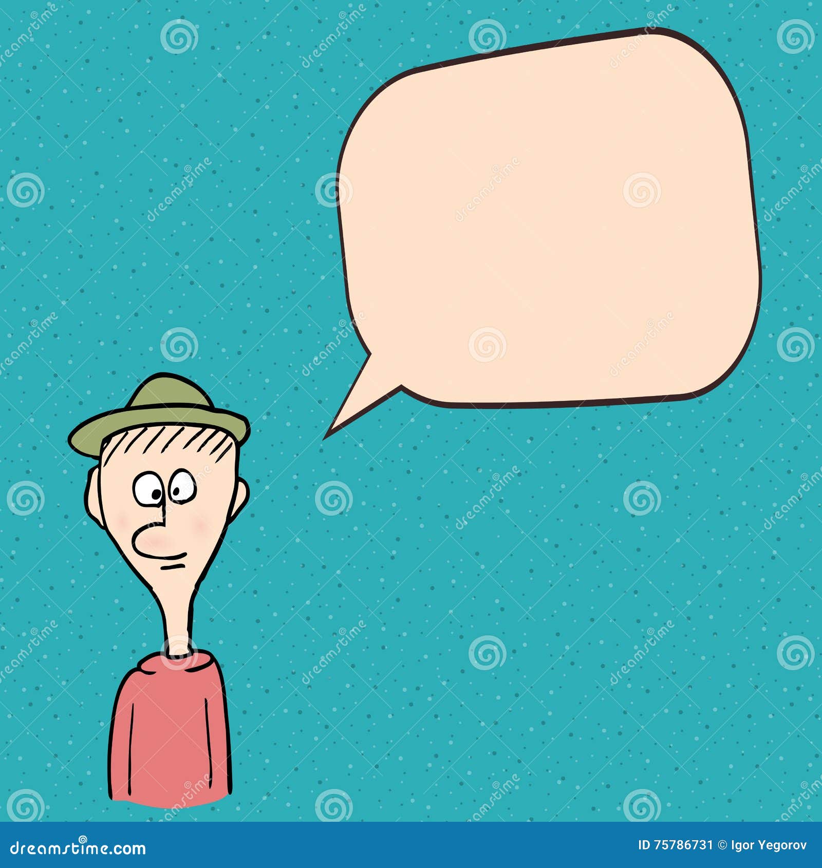 Cartoon man talking stock vector. Illustration of phone - 75786731