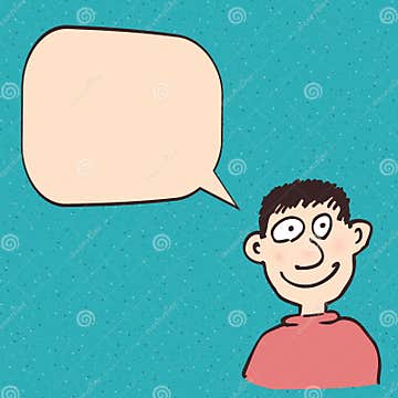 Cartoon man talking stock vector. Illustration of funny - 75786790