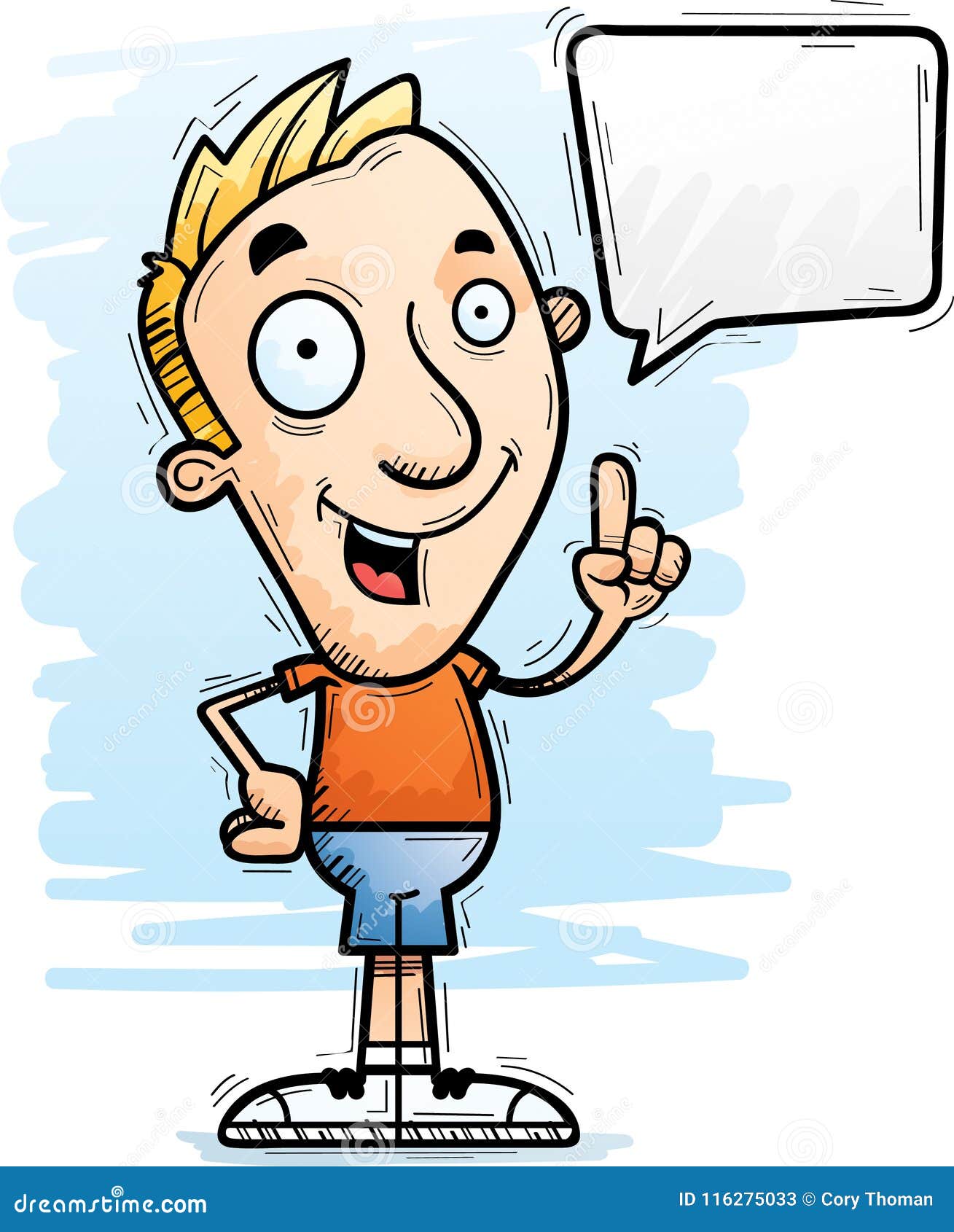 Cartoon Man Talking stock vector. Illustration of clip - 116275033