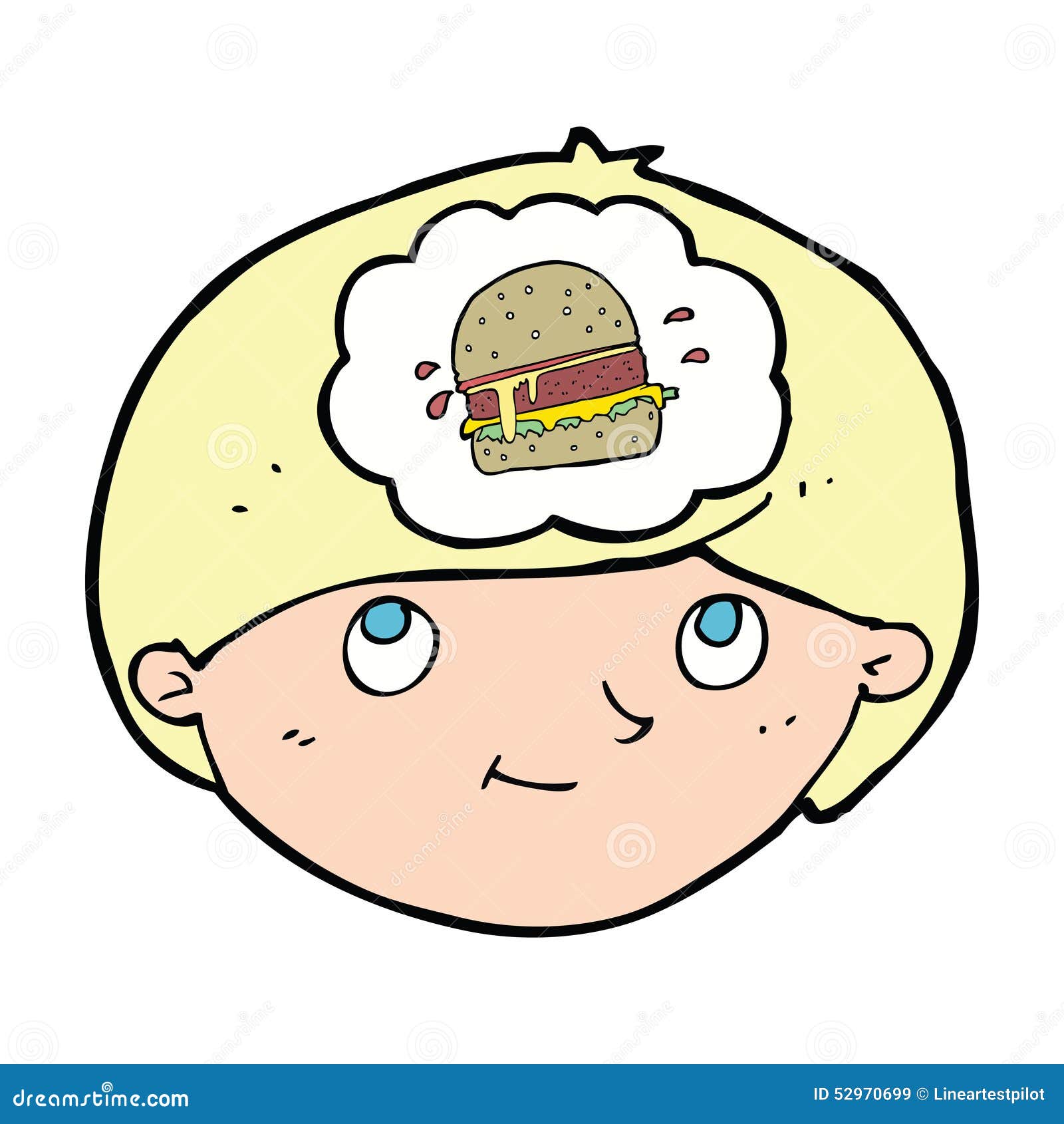 Fat Man Thinking About Junk Food. Slim Man Thinking About Healthy Food ...