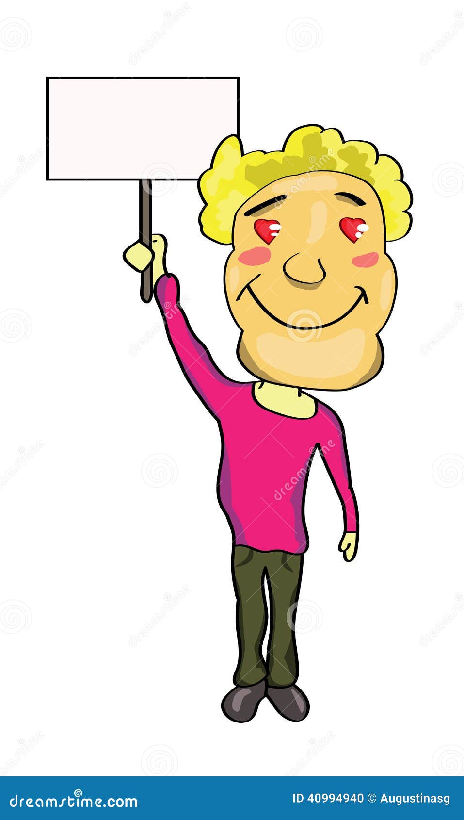 Cartoon man stock illustration. Illustration of comics - 40994940