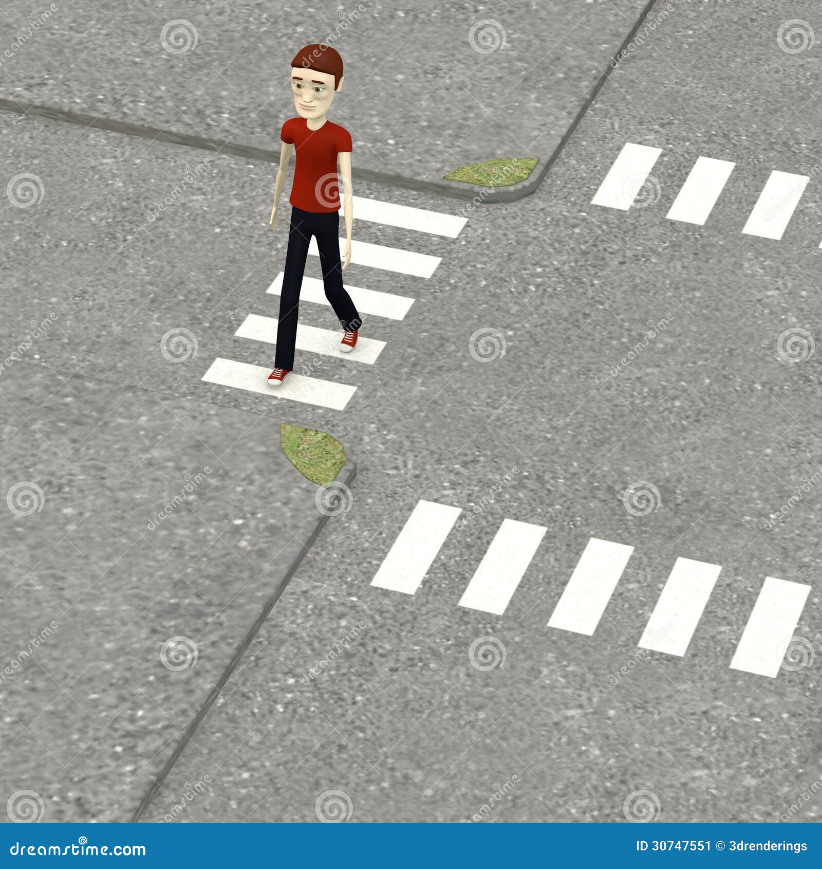 Cartoon man walk on street stock illustration. Illustration of cartoon ...