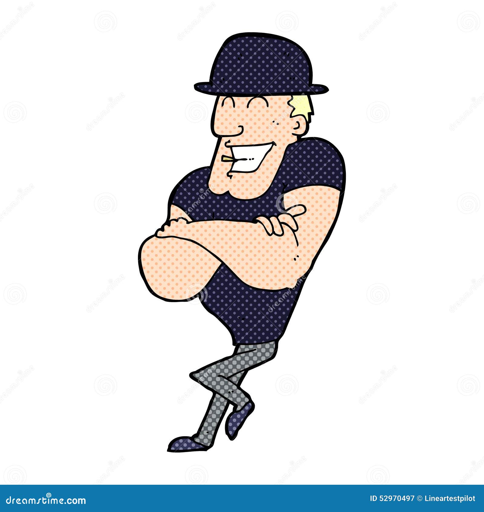 3D Cop Wearing British Bobby Hat Stock Image | CartoonDealer.com #145312579
