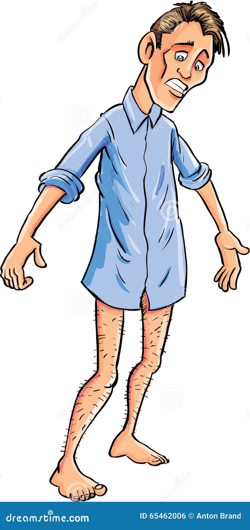 Cartoon Man Lost In An Overloaded Networks | CartoonDealer.com #65672105