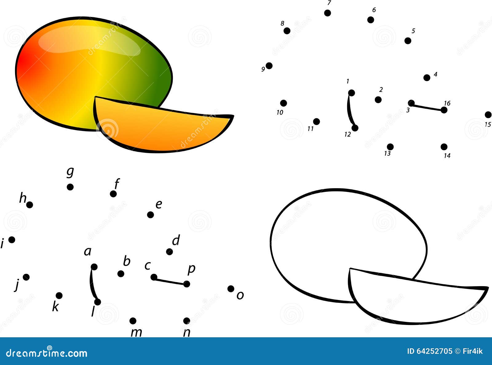 Mango Set. Vector | CartoonDealer.com #56953902