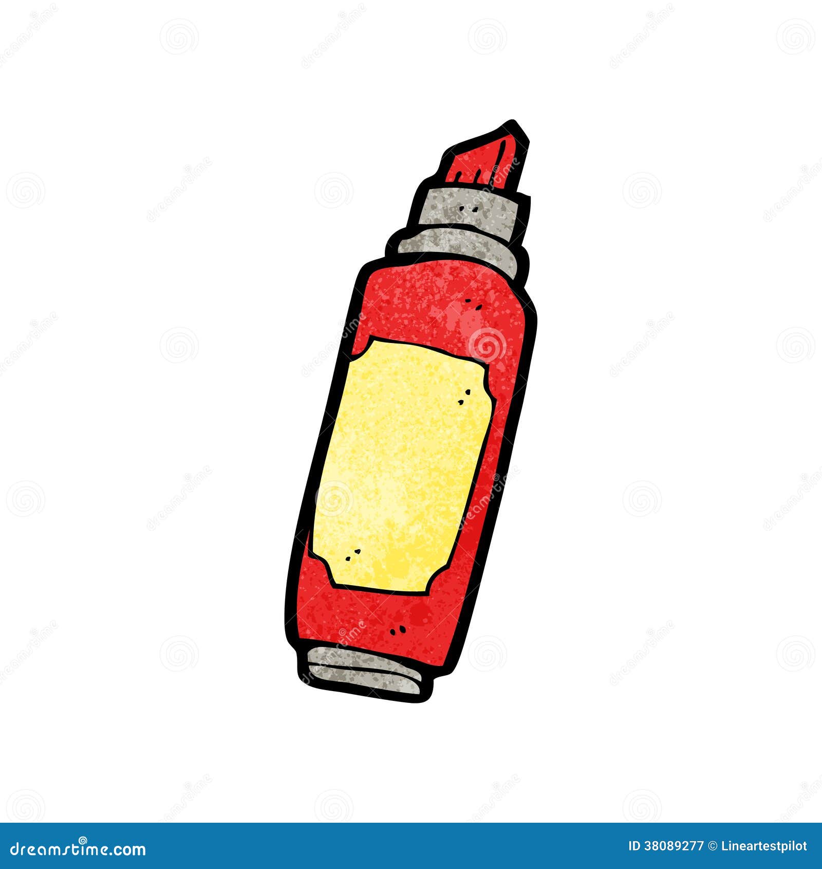Cartoon marker pen stock vector. Illustration of grunge - 38089277