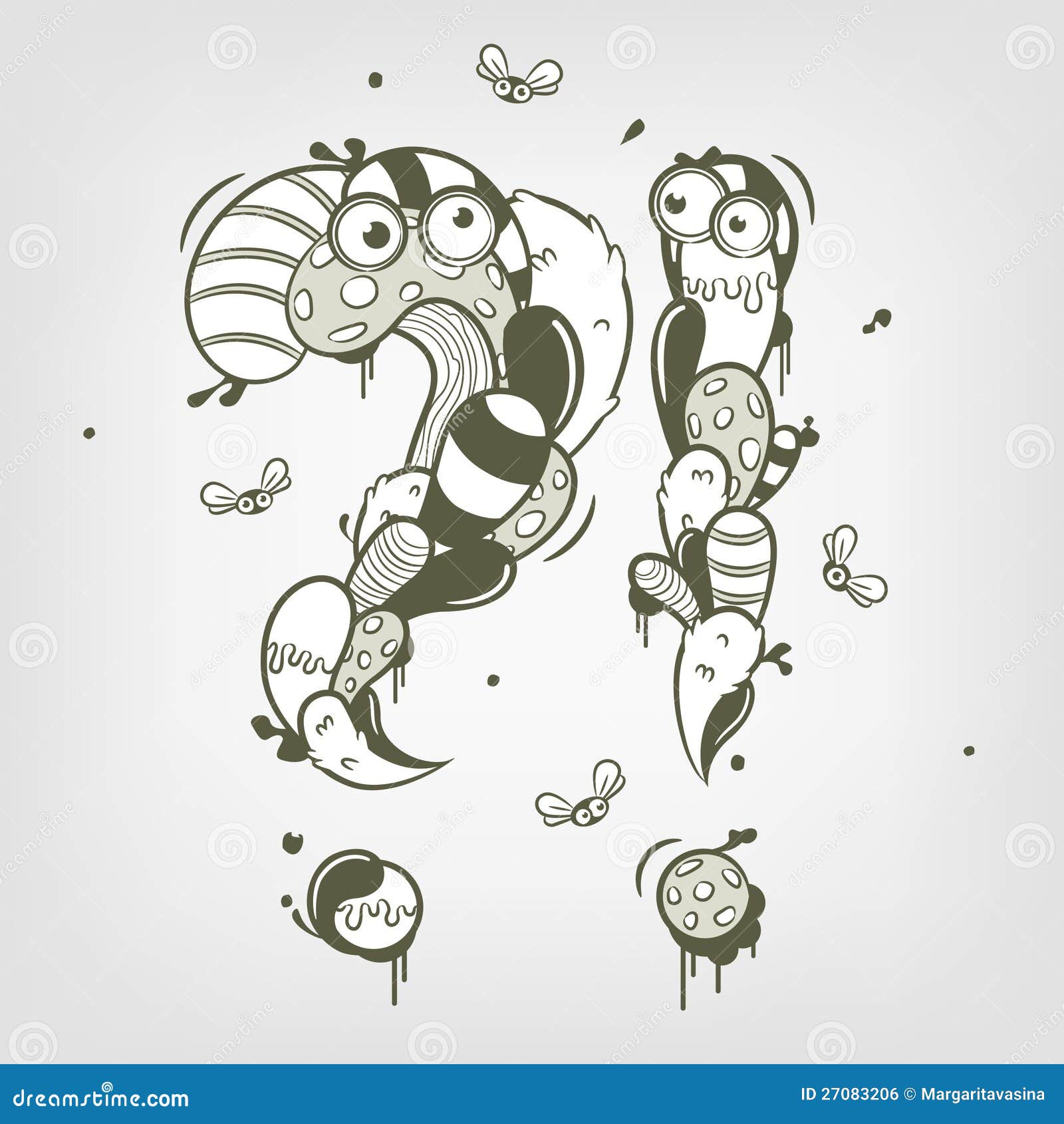 Cartoon marks stock vector. Illustration of shape, question - 27083206