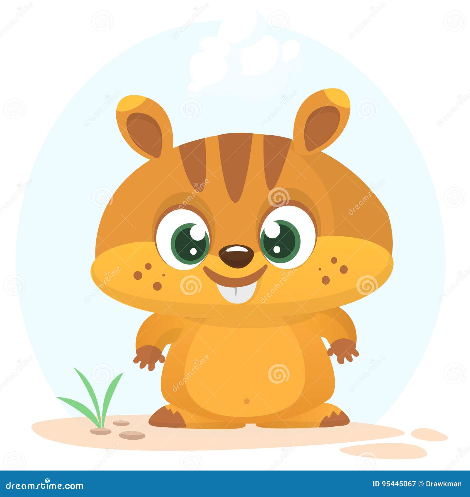 Cartoon Marmot Mascot. Vector Illustration Of Groundhog Or Chipmunk ...