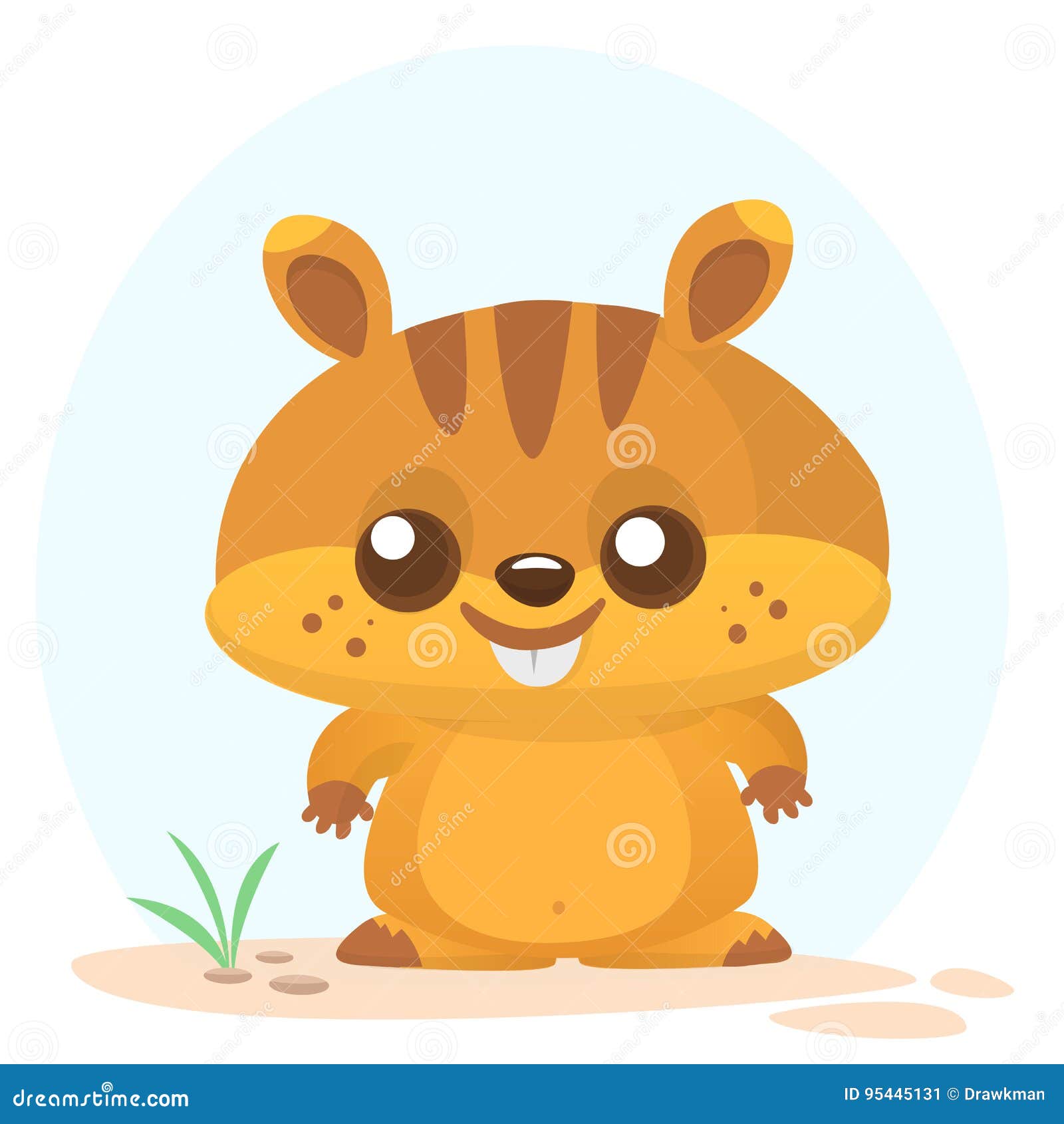 Cartoon Marmot Icon. Vector Illustration of Groundhog or Chipmunk ...