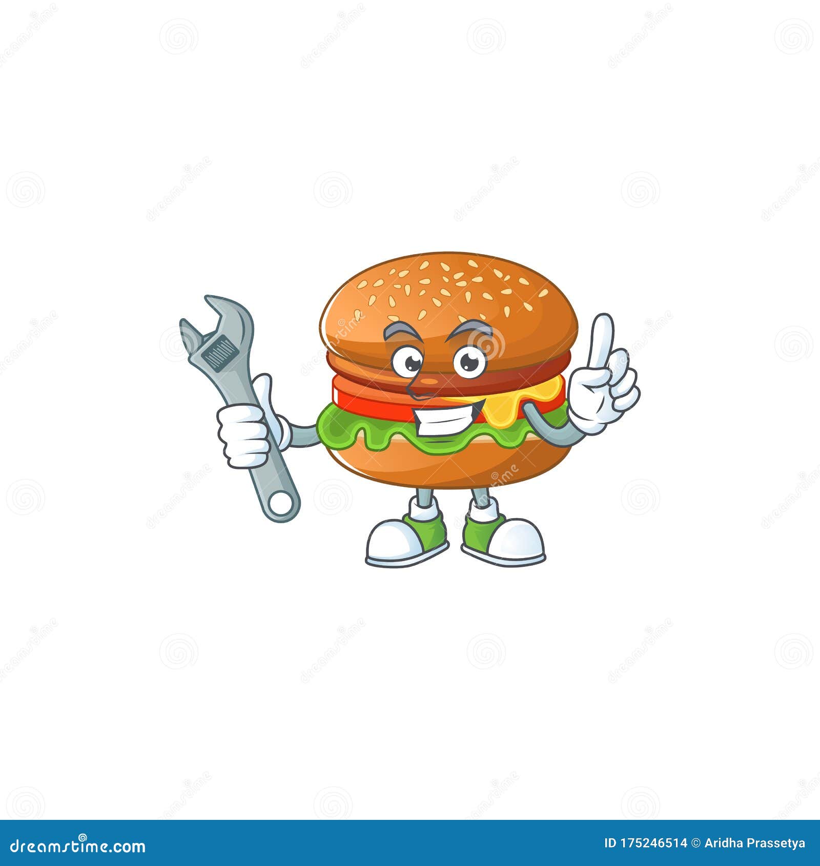 A Mascot Hamburger Cheeseburger Cartoon Character | CartoonDealer.com ...