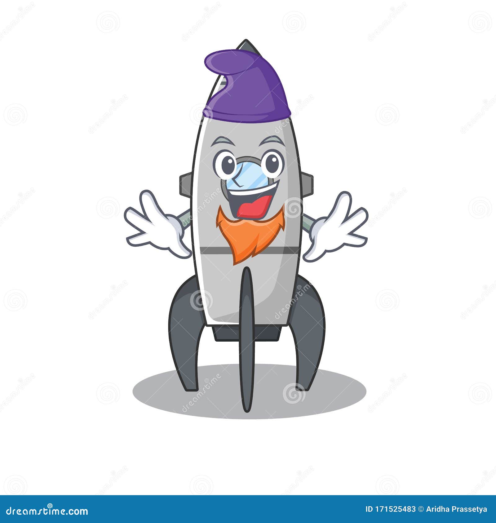 Funny Rocket Cartoon Stock Illustration | CartoonDealer.com #81457177