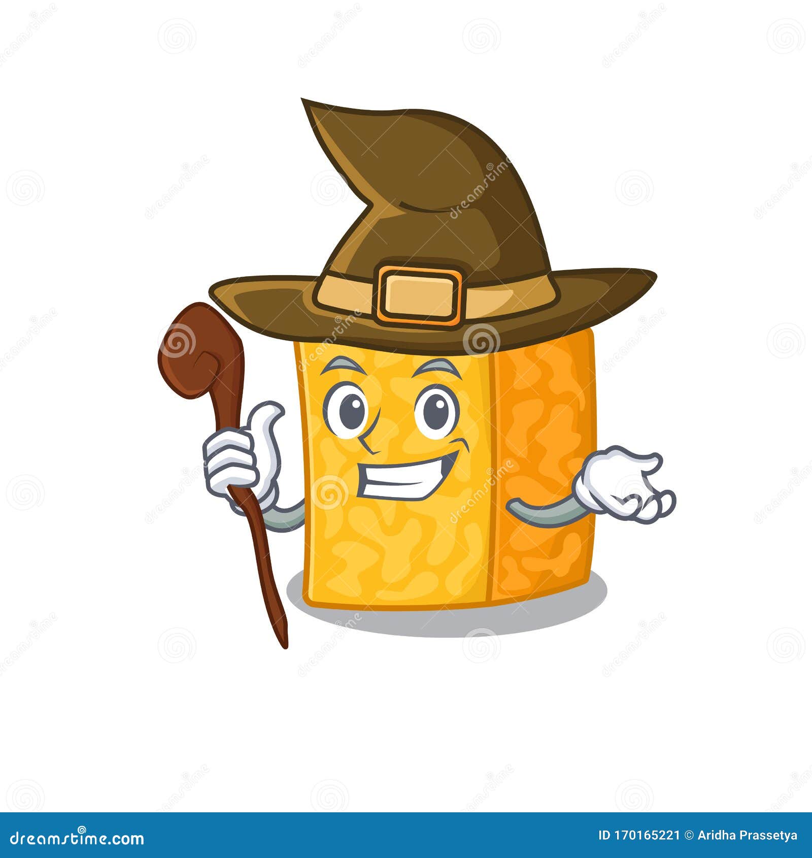 Witch Swiss Roll Mascot Cartoon Vector Illustration | CartoonDealer.com ...