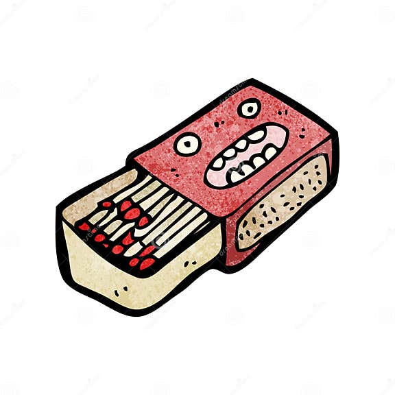 Cartoon match box stock vector. Illustration of drawn - 38066151