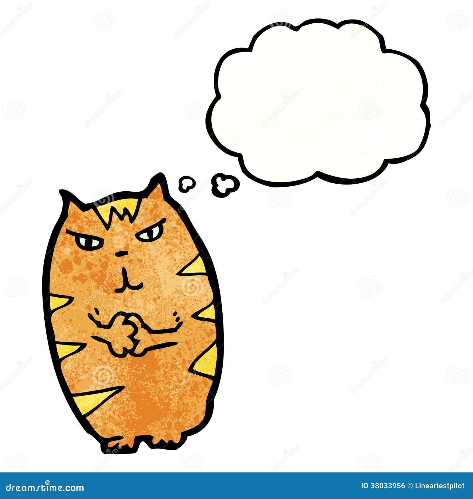 Cartoon mean cat stock vector. Illustration of happy - 38033956