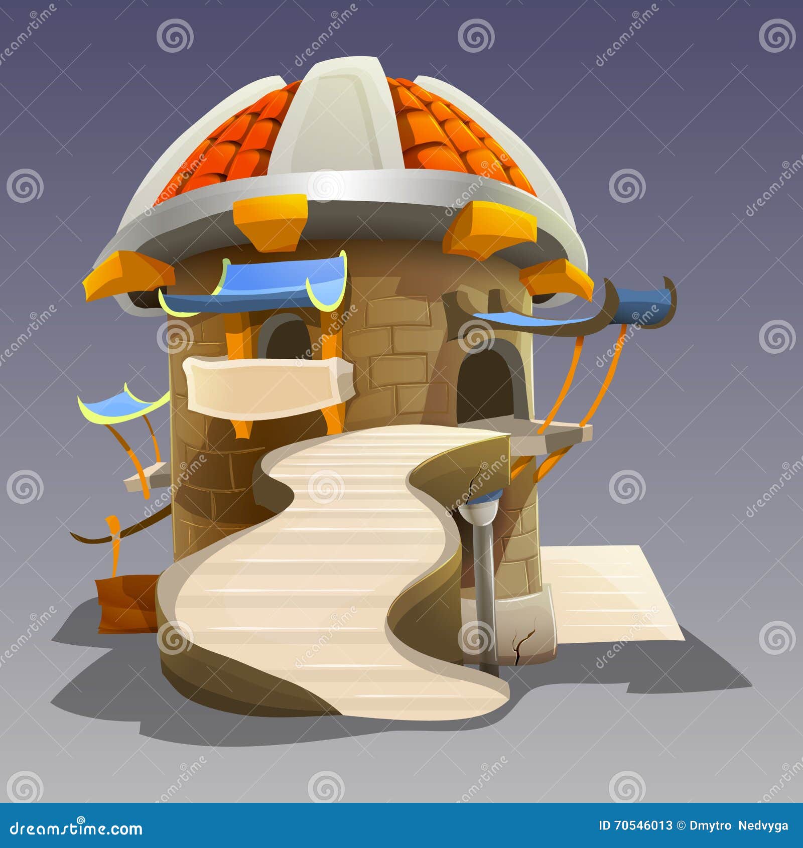 Old Medieval House Inn Building Vintage Woodcut Cartoon Vector ...