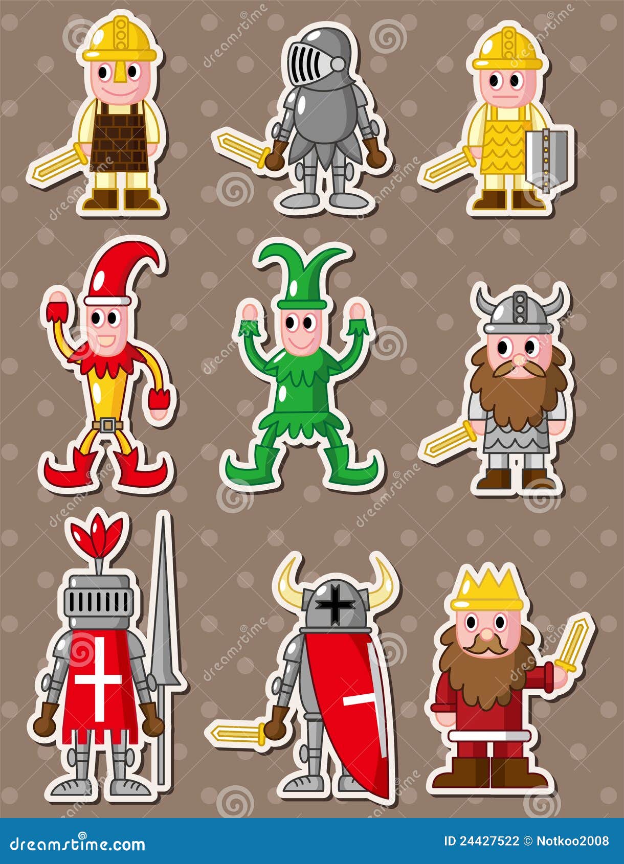 Cartoon Medieval Character - Nobleman Standing Talking Explaining ...