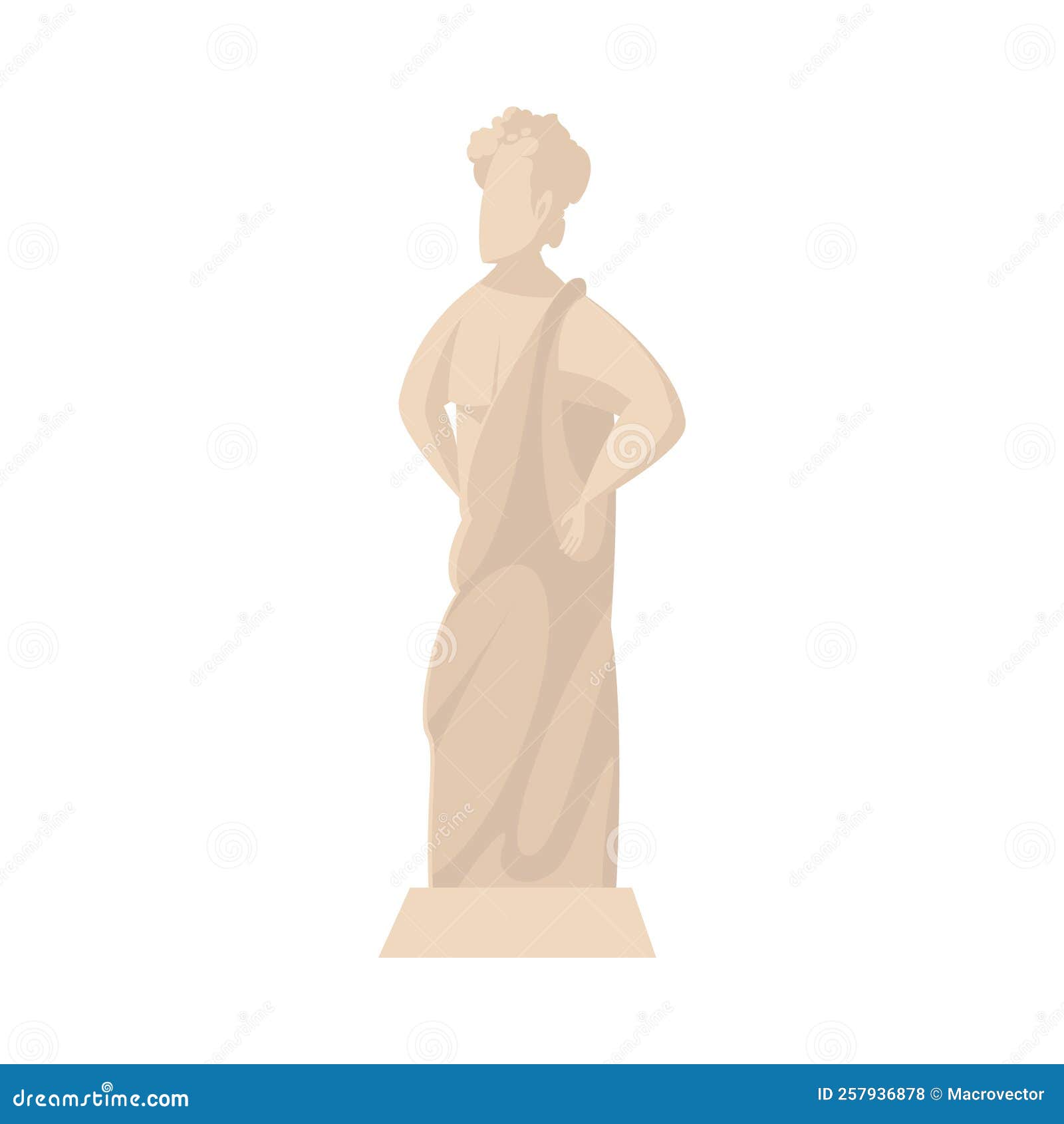 Cartoon Medieval Statue stock vector. Illustration of exploration ...