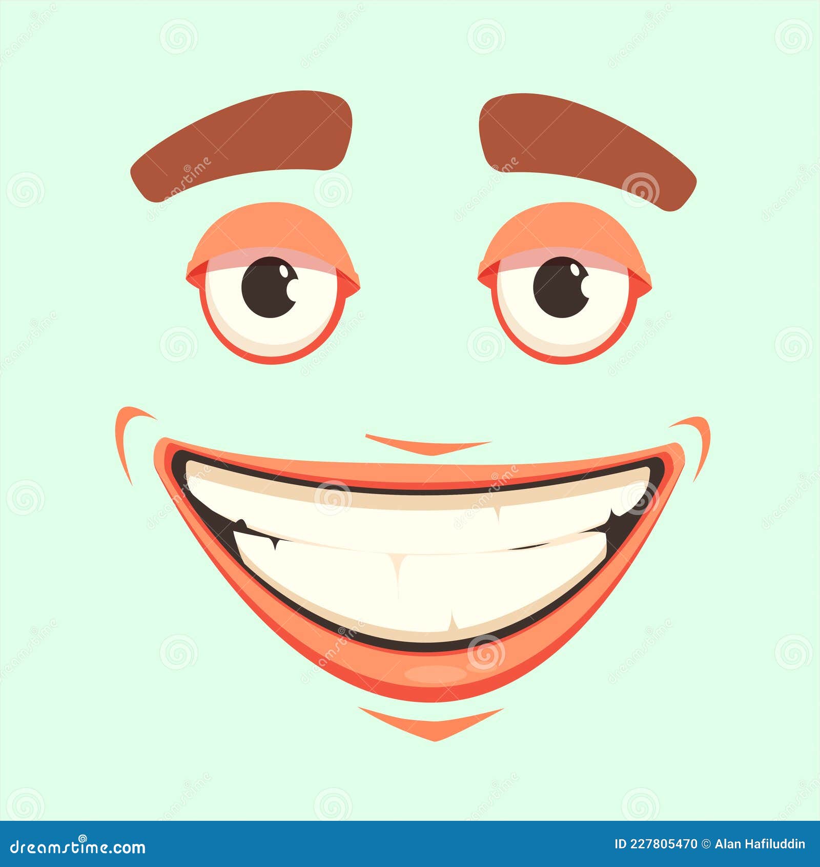 Cartoon Men Mouth Vector Ilustration Stock Vector - Illustration of ...