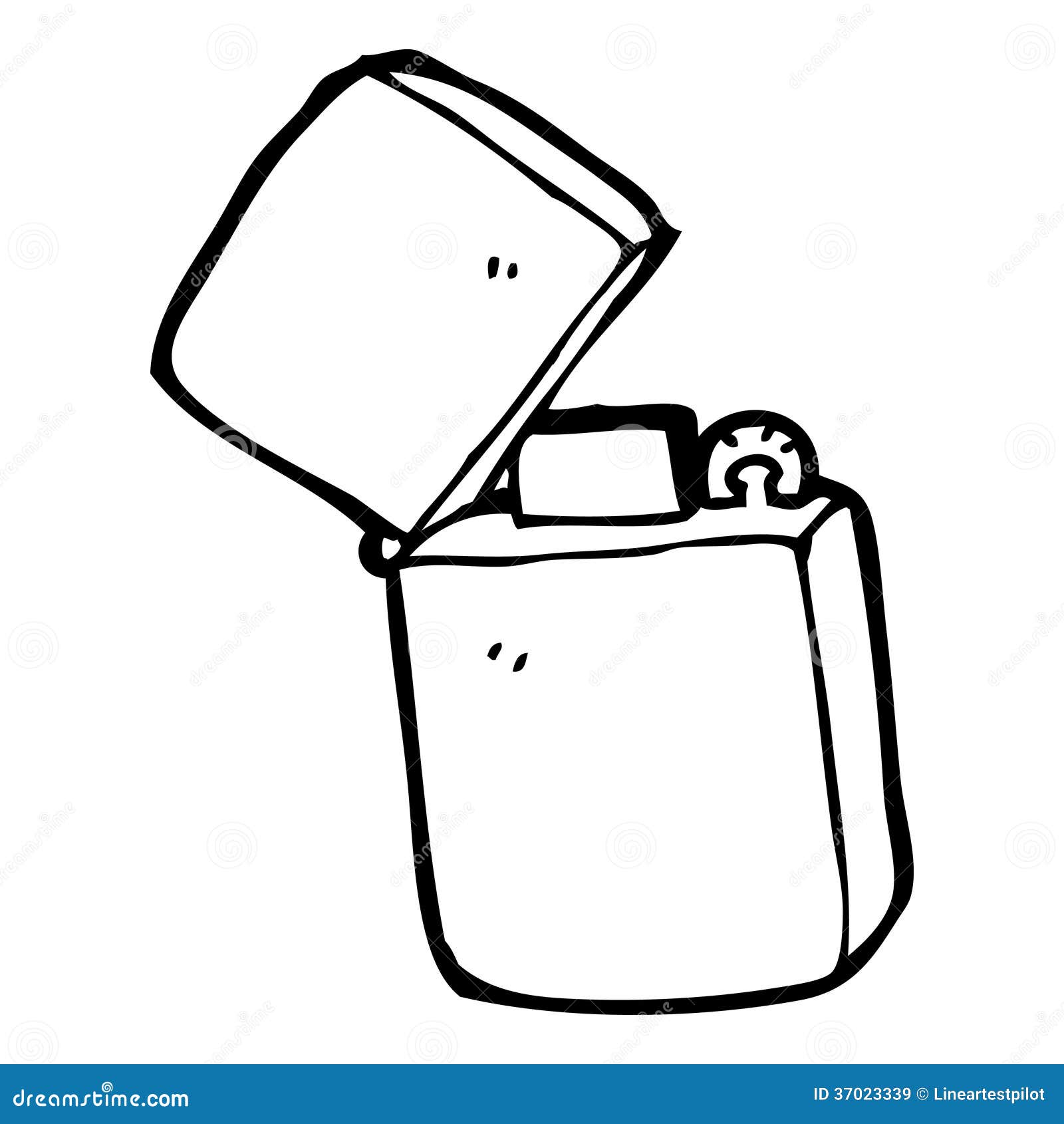 Cartoon metal lighter stock illustration. Illustration of doodle - 37023339
