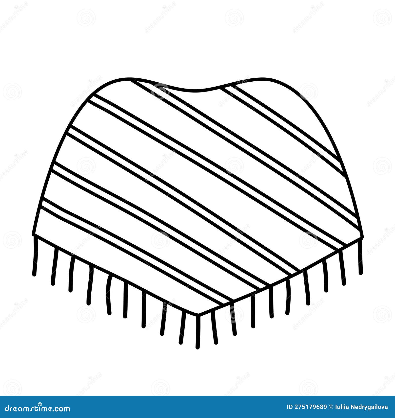 Cartoon Mexican Poncho or Serape, Traditional Clothes of Mexico, Vector ... Cartoon Mexican Poncho or Serape, Traditional Clothes of Mexico, Vector ...