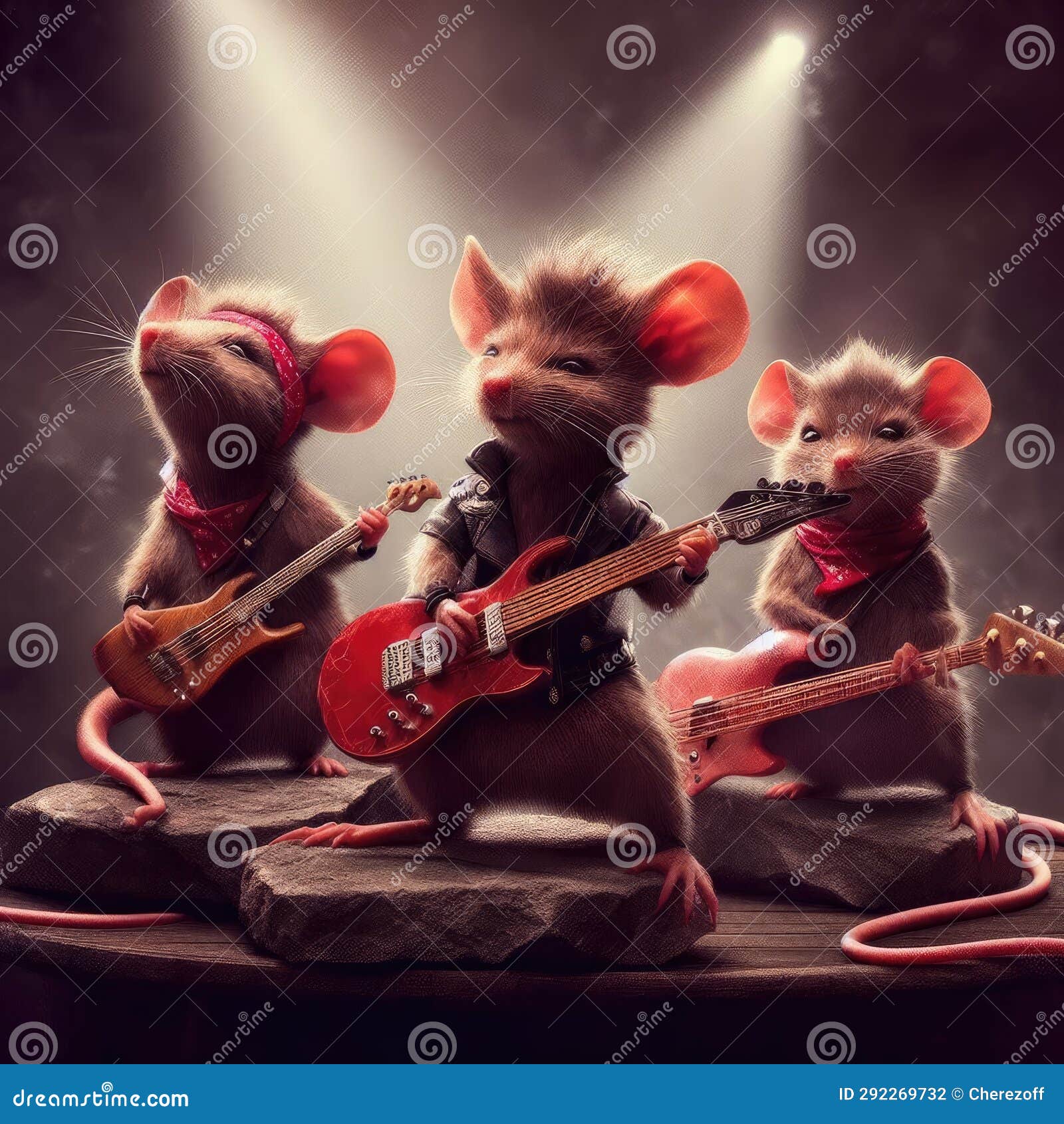 Cartoon Mice Rockers from Mars Stock Photo - Image of education, animal ...