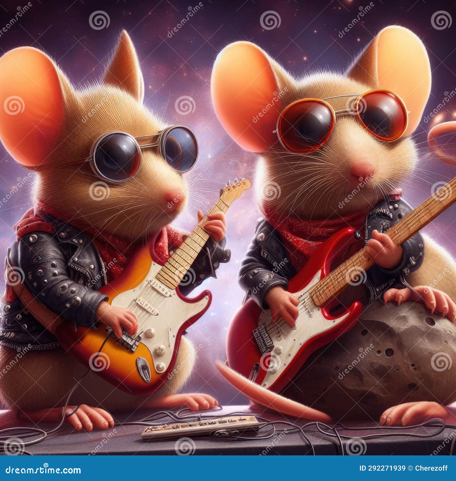 Cartoon Mice Rockers from Mars Stock Image - Image of celebrate ...