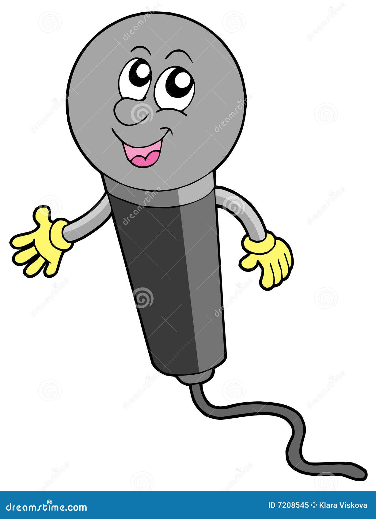 Cartoon Microphone, Vector Illustration | CartoonDealer.com #179653217