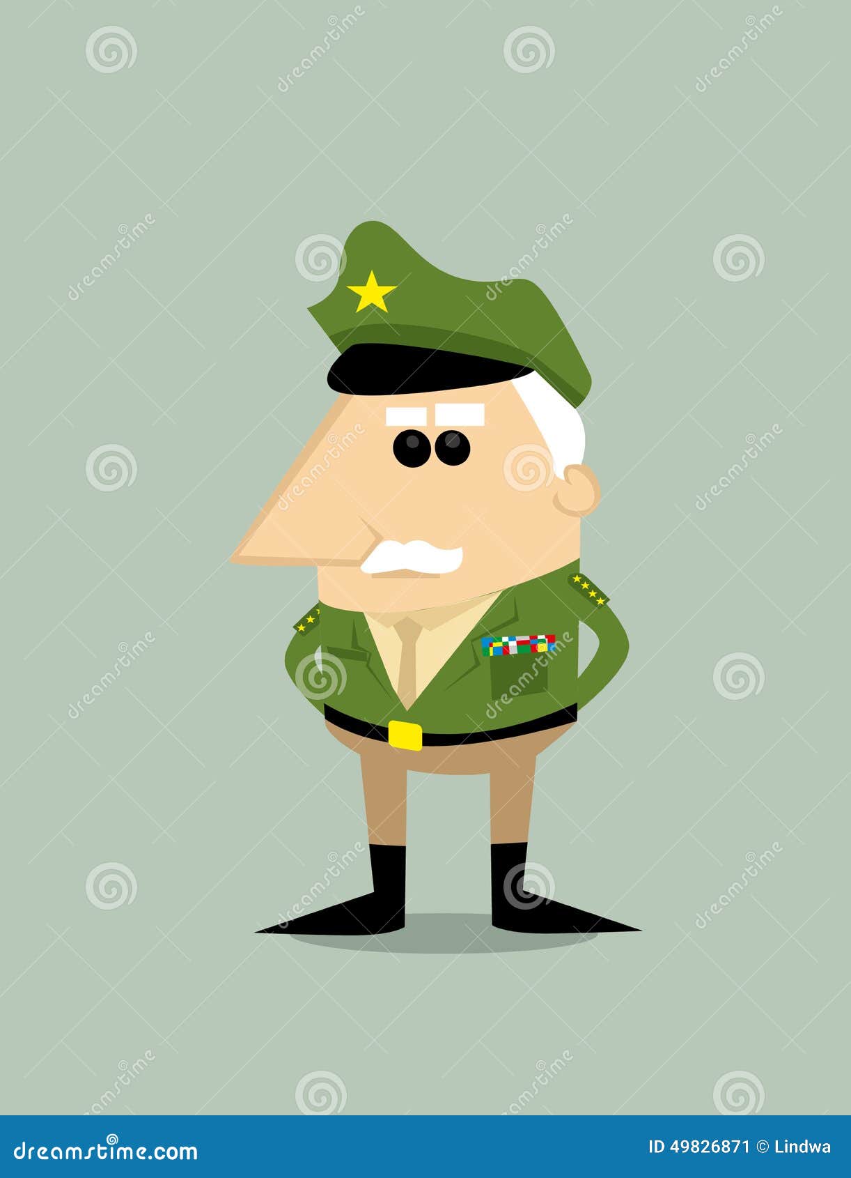 Military General Pointing At Middle East Crisis Map Stock Photography ...