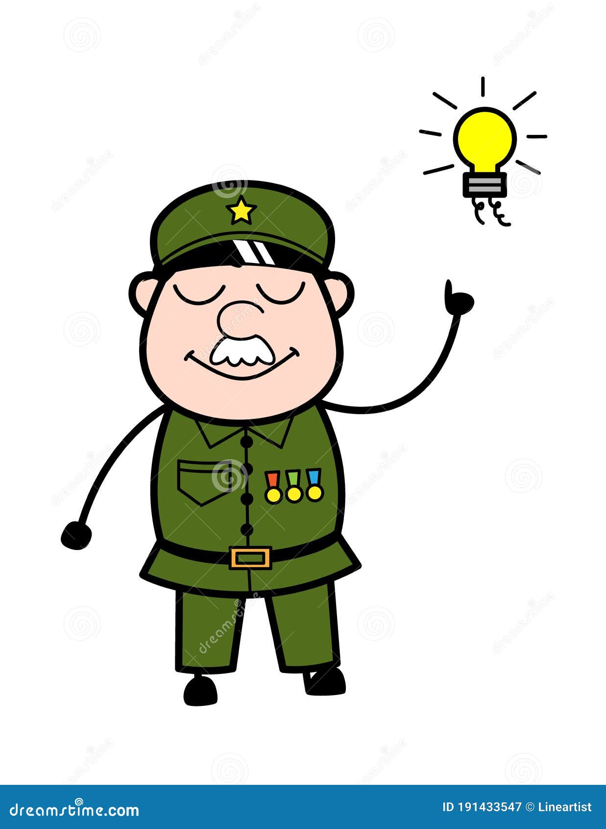 Shocked Military Man Cartoon Stock Illustration | CartoonDealer.com ...