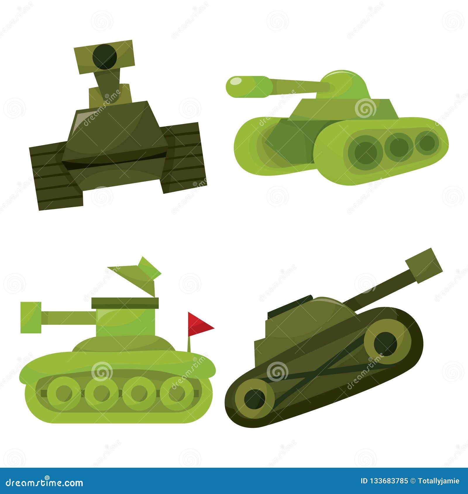Cartoon Military Tanks stock vector. Illustration of marines - 133683785
