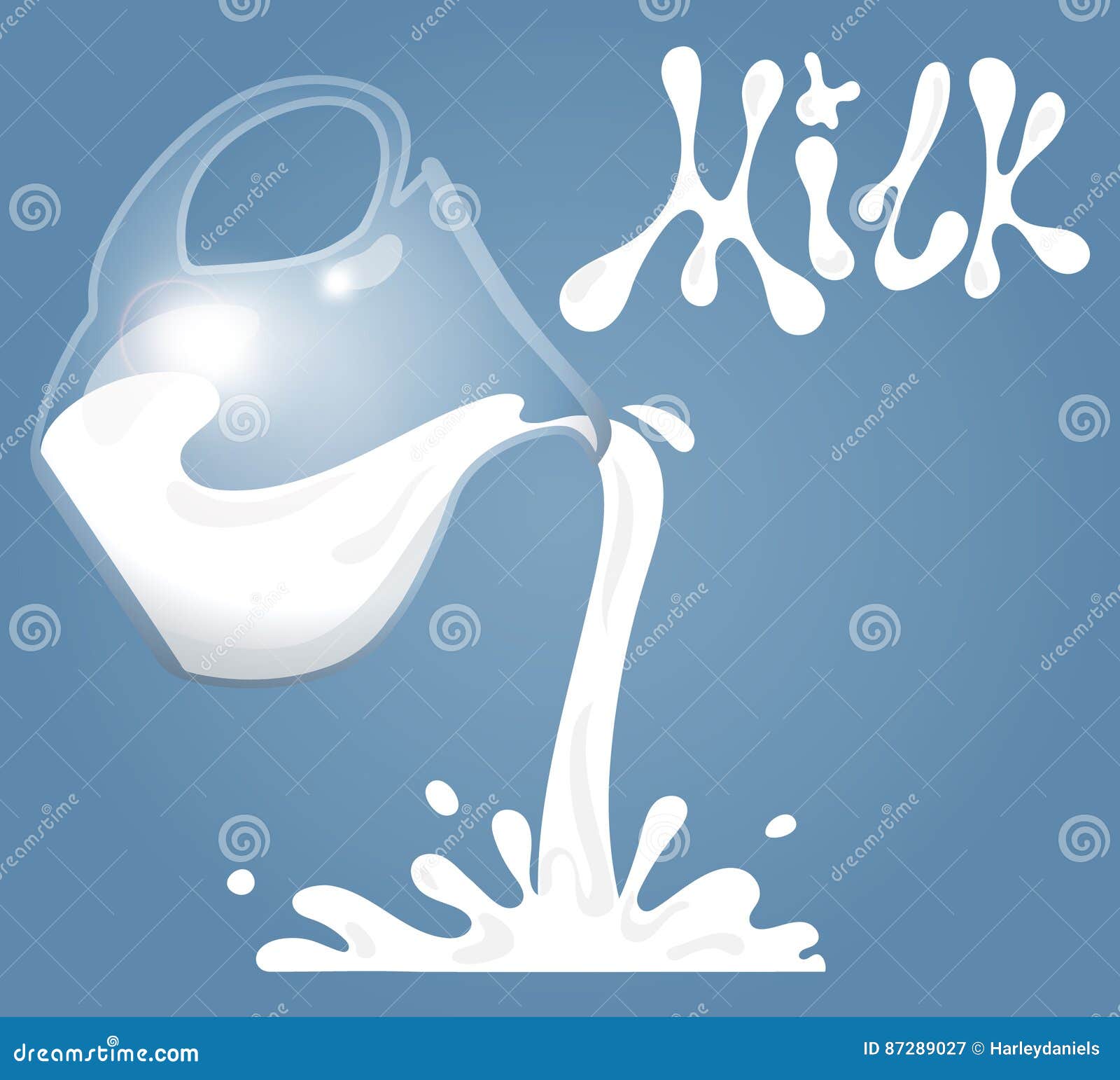 Cartoon milk jug stock vector. Illustration of calcium - 87289027
