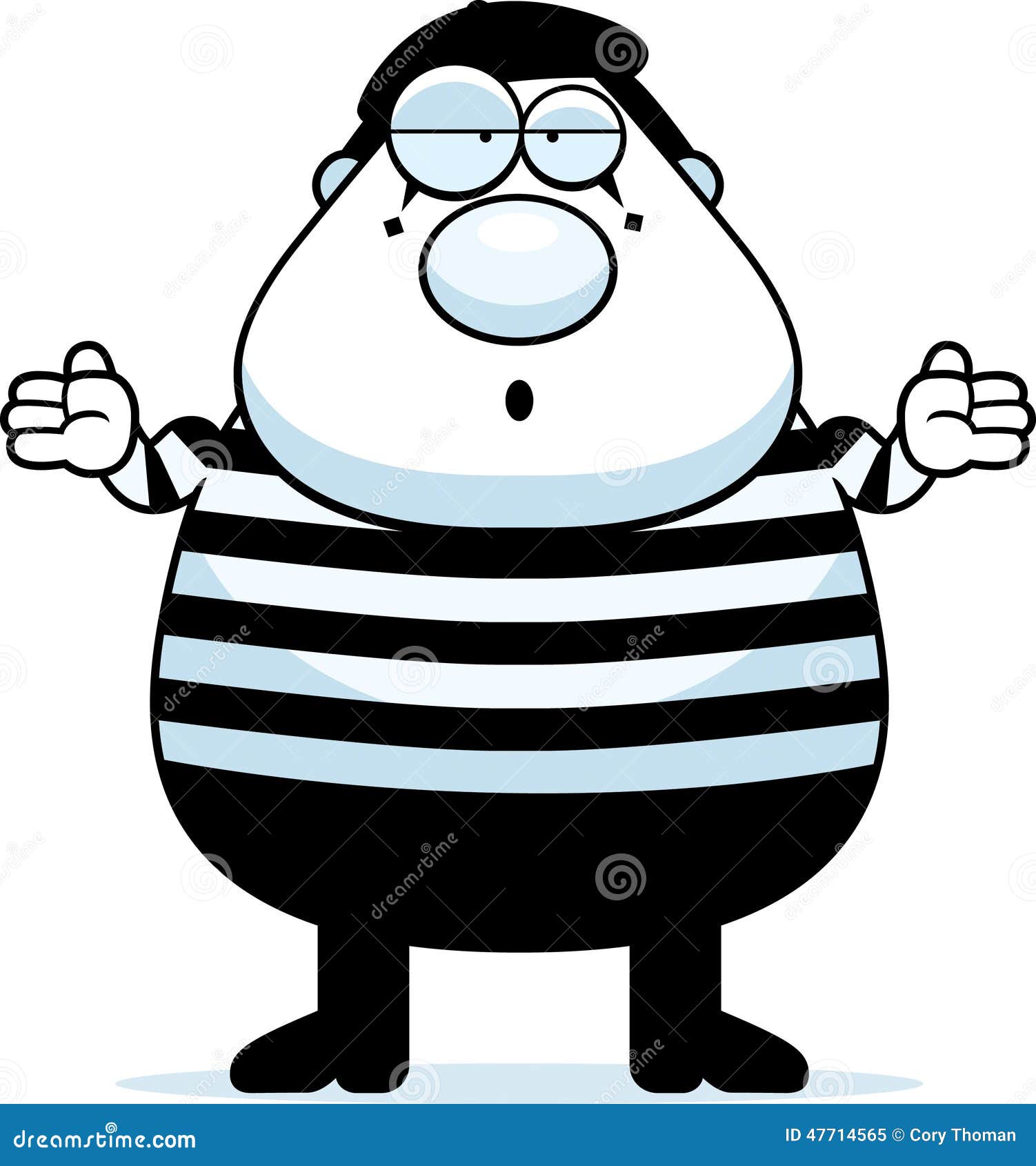Cartoon Mime Shrug stock vector. Illustration of confused - 47714565