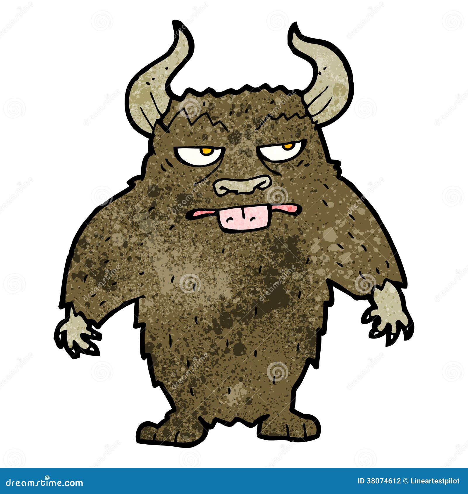 Cartoon minotaur stock illustration. Illustration of character - 38074612