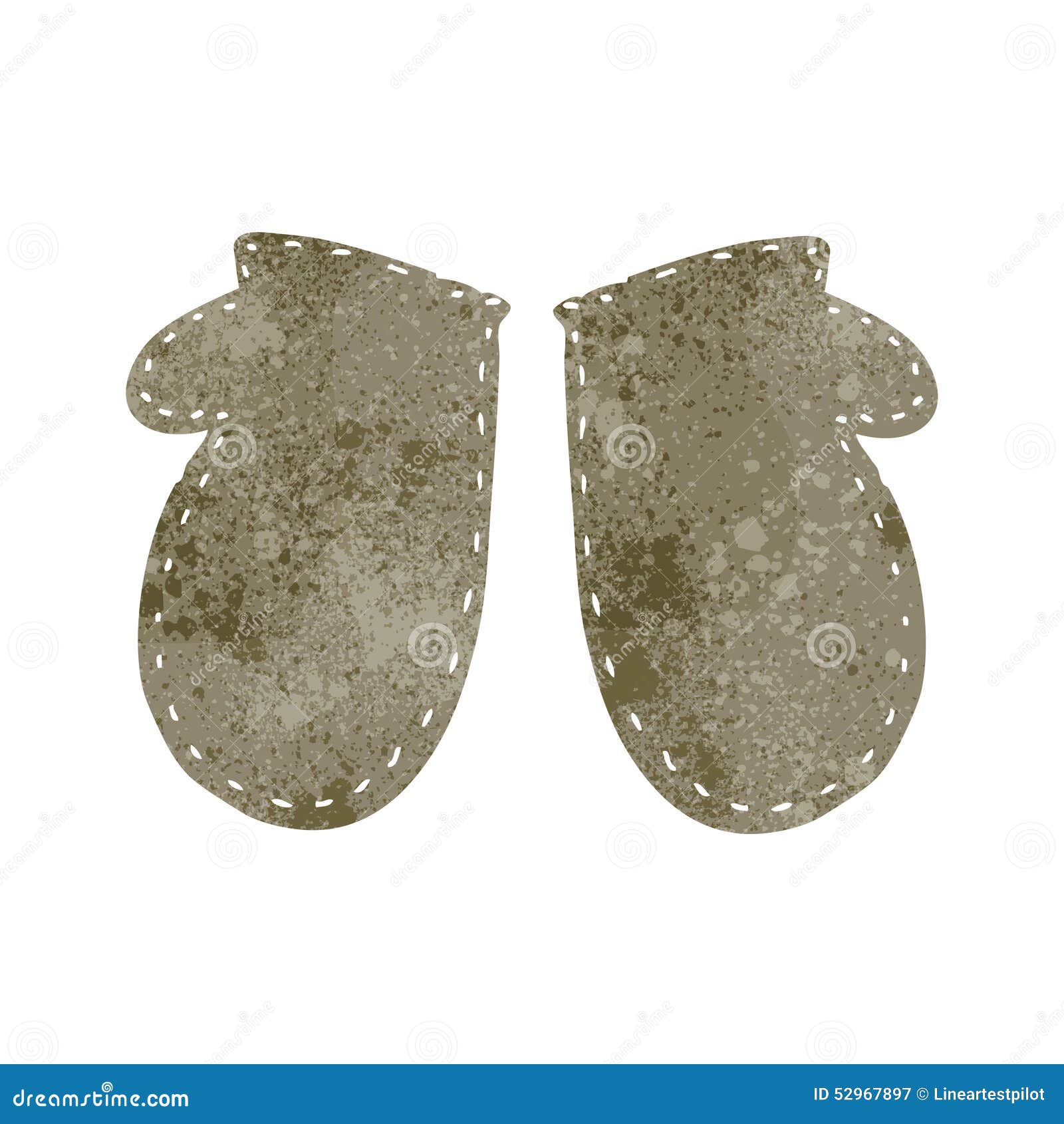 Cartoon mittens stock illustration. Illustration of doodle - 52967897