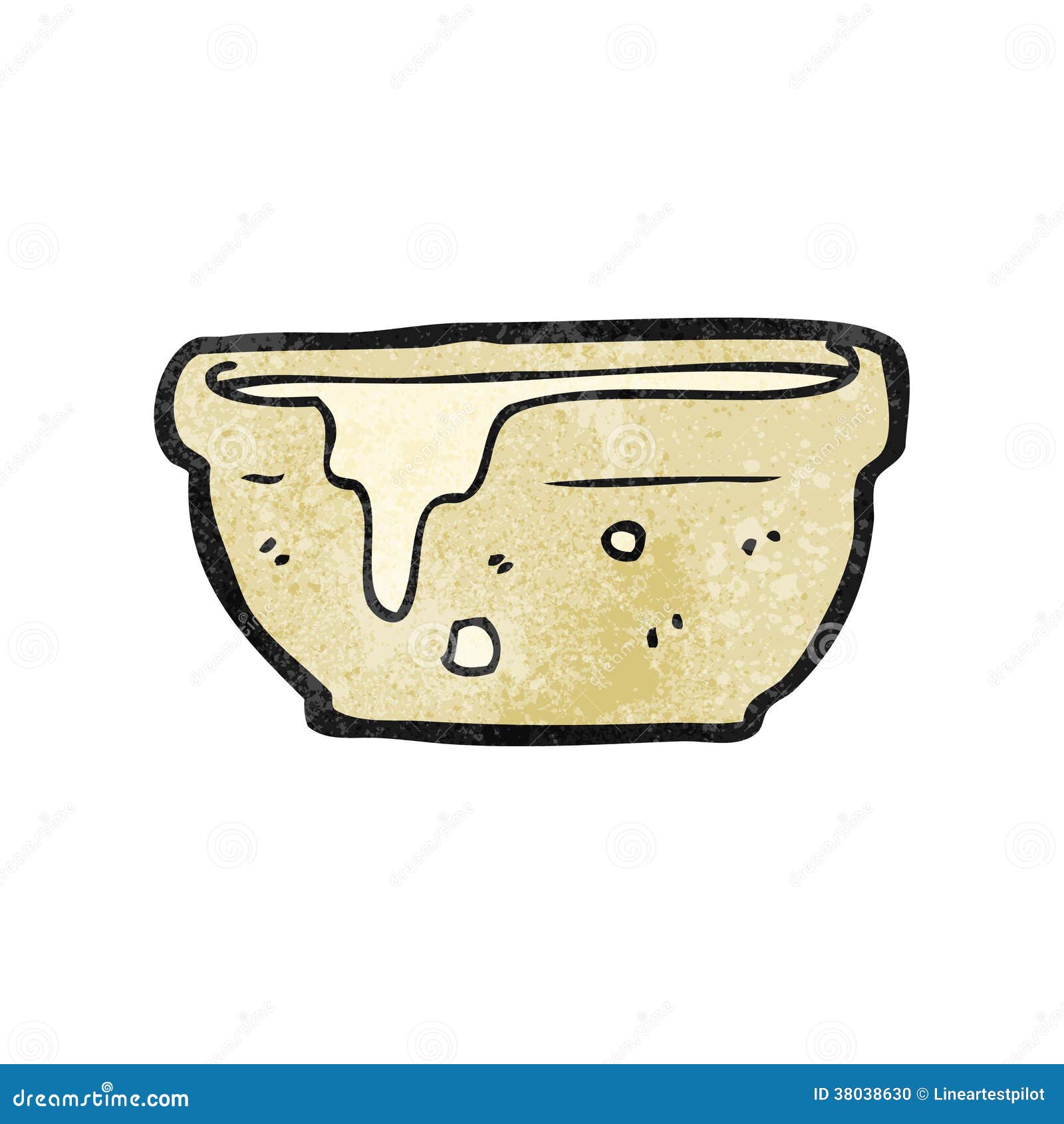 Cartoon mixing bowl stock vector. Illustration of retro - 38038630