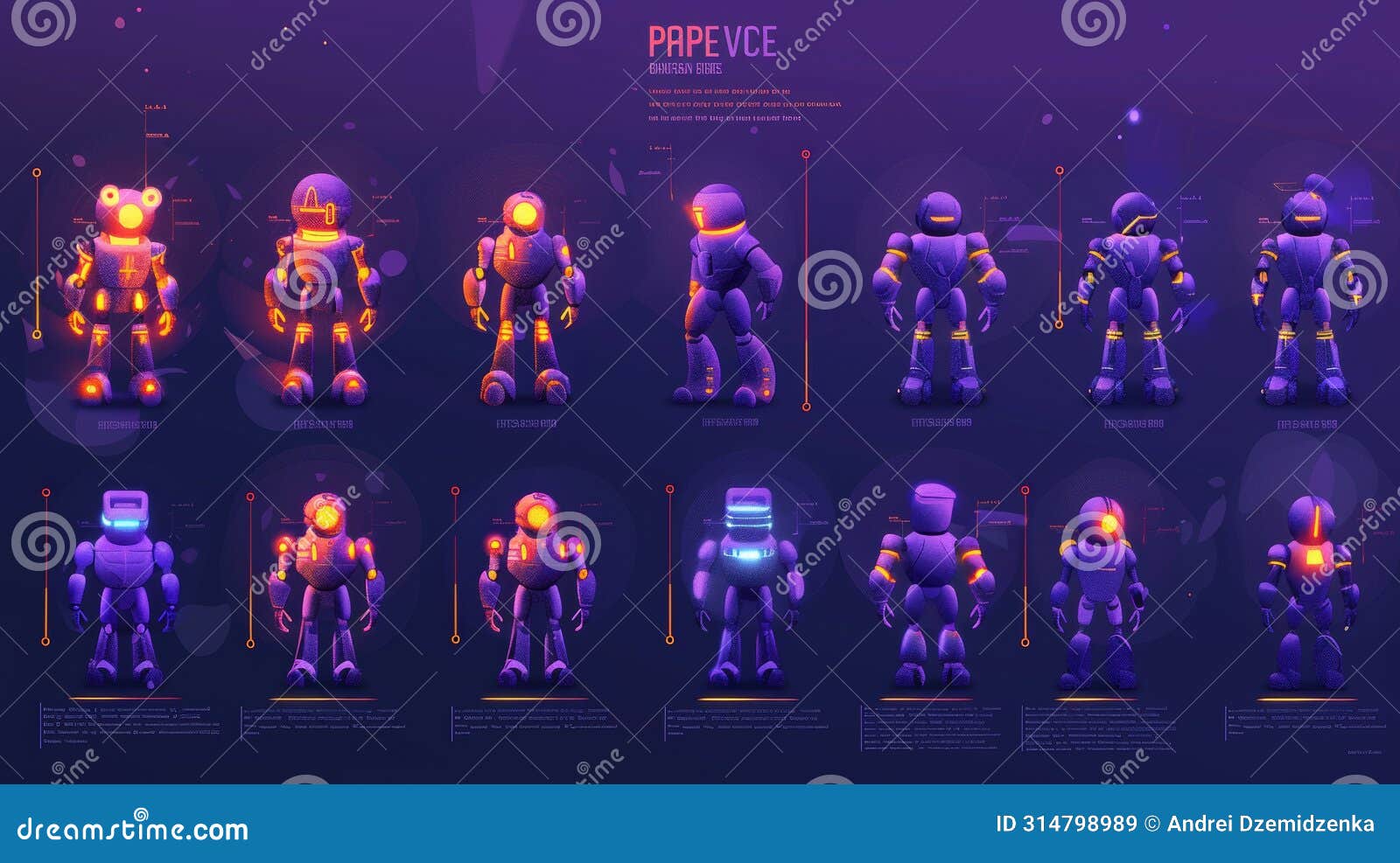 A Cartoon Modern Infographic of Robot Evolution Time Line ...