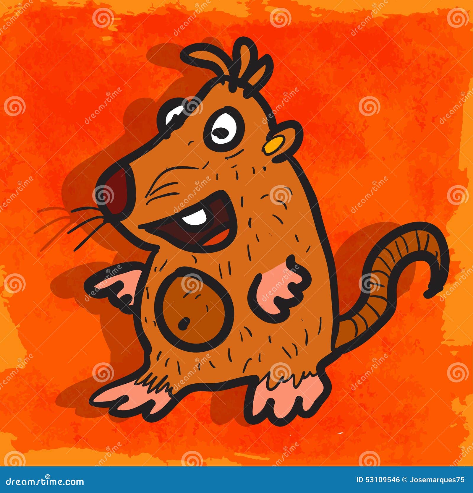 Cartoon Mole Illustration , Vector Icon Stock Vector - Illustration of ...